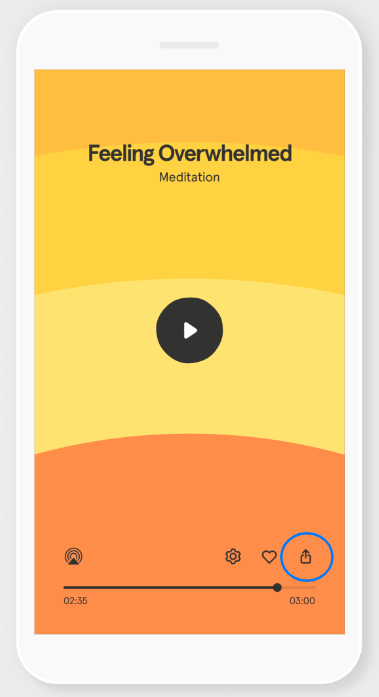 How can I share exercises in the Headspace app? – Help Center